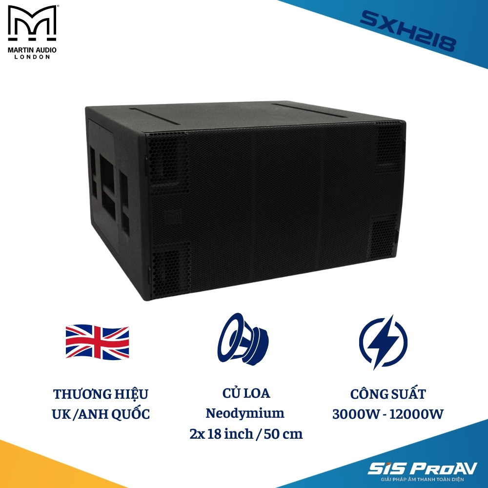 Loa subwoofer Martin Audio SXH218 chính hãng SIS ProAV